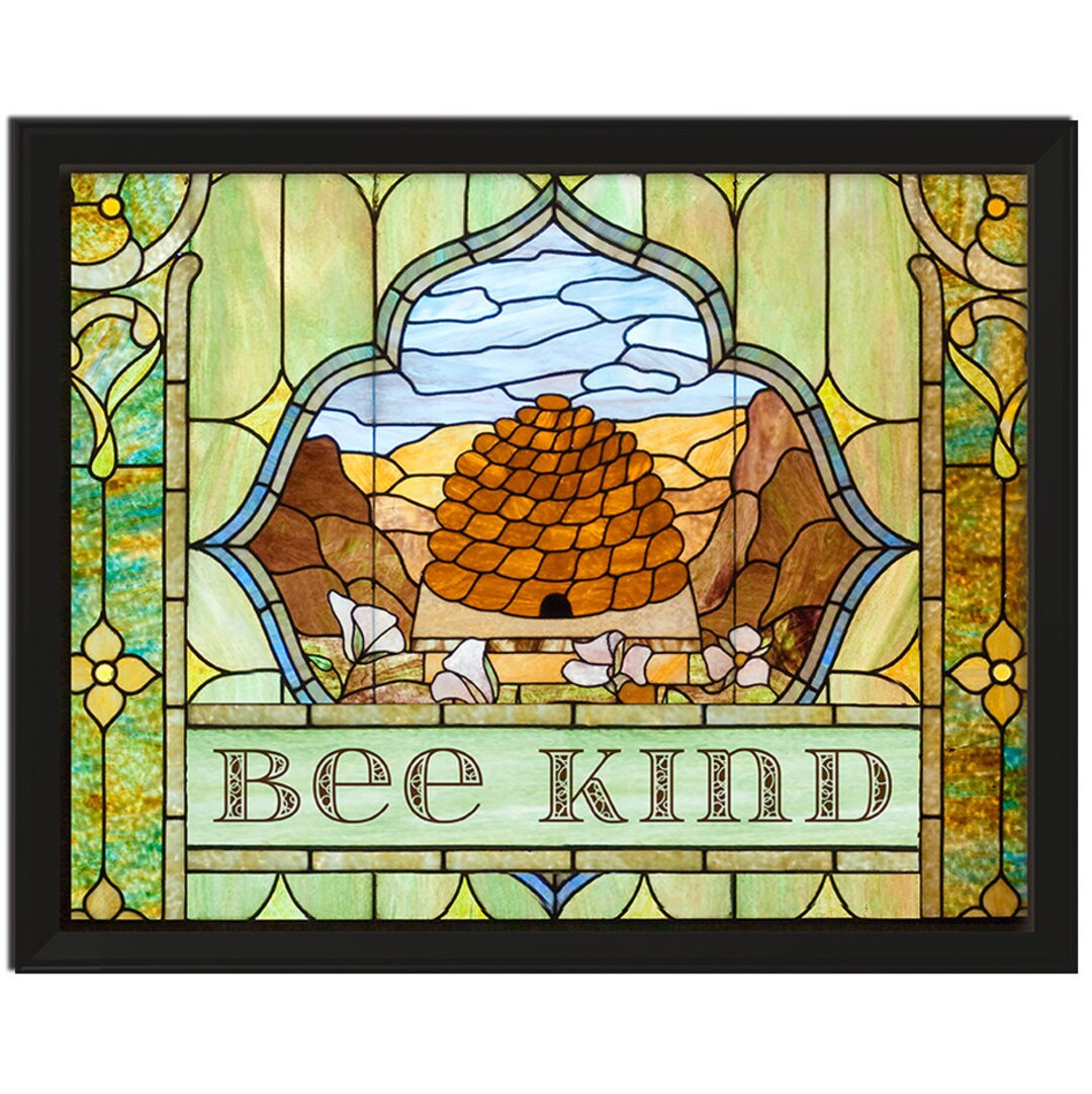 Stained Glass Beehive Window - Art Print -latter-day Saint Art ...