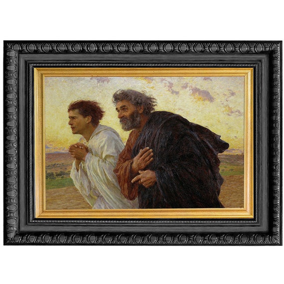 The Disciples Peter & John Running to the Tomb Giclee Canvas | Etsy