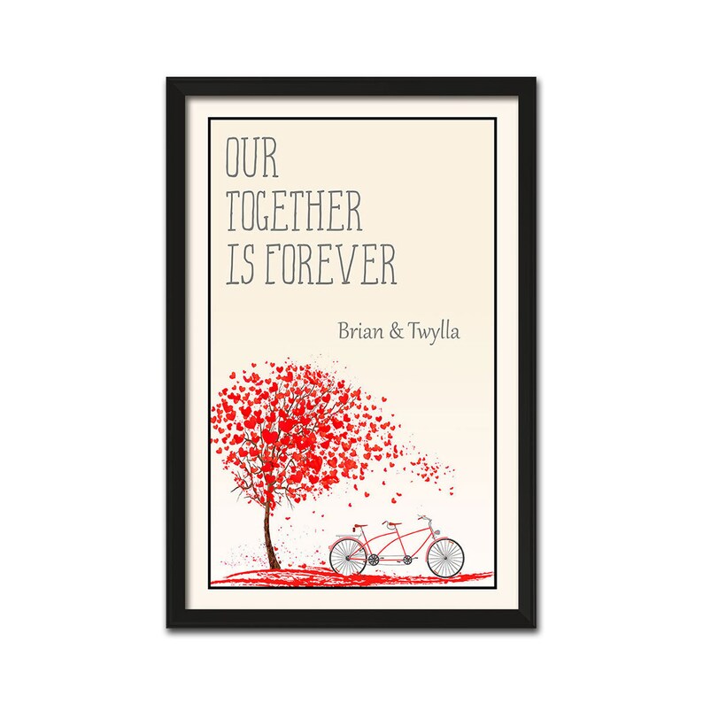 PERSONALIZED ART Our Together is Forever Personalized | Etsy