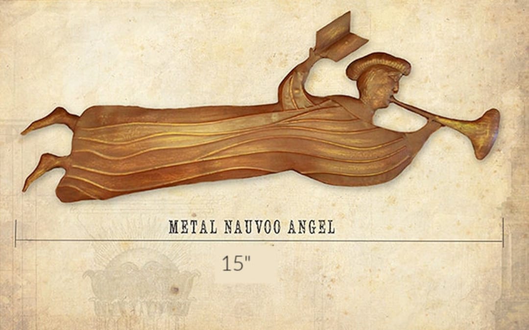 METAL Nauvoo Temple Angel - 1840 Angel Moroni From Nauvoo Temple Made ...