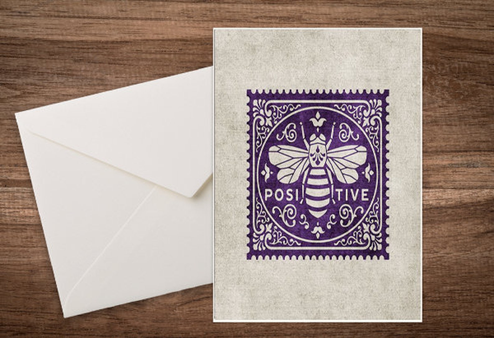 Bee Positive Stamp Note Card Set From the Nauvoo Latter-day | Etsy