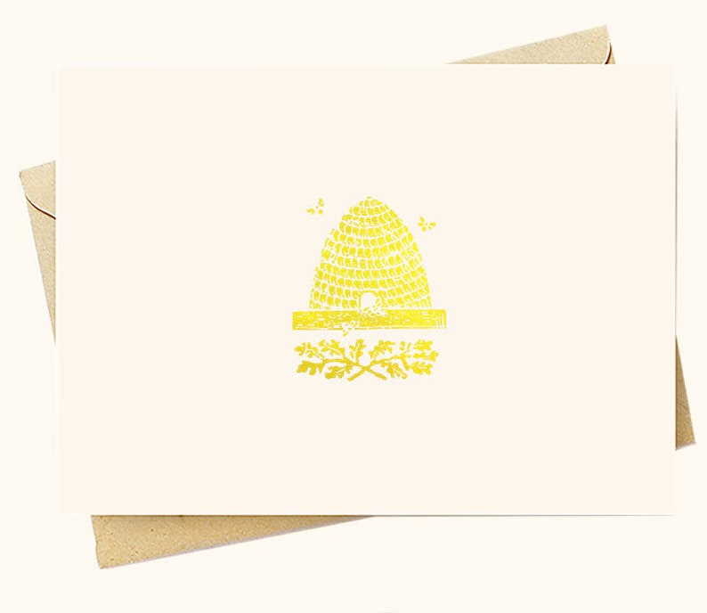 FREE SHIPPING OVER 35 Vintage Gold Beehive Note Card Set - Etsy