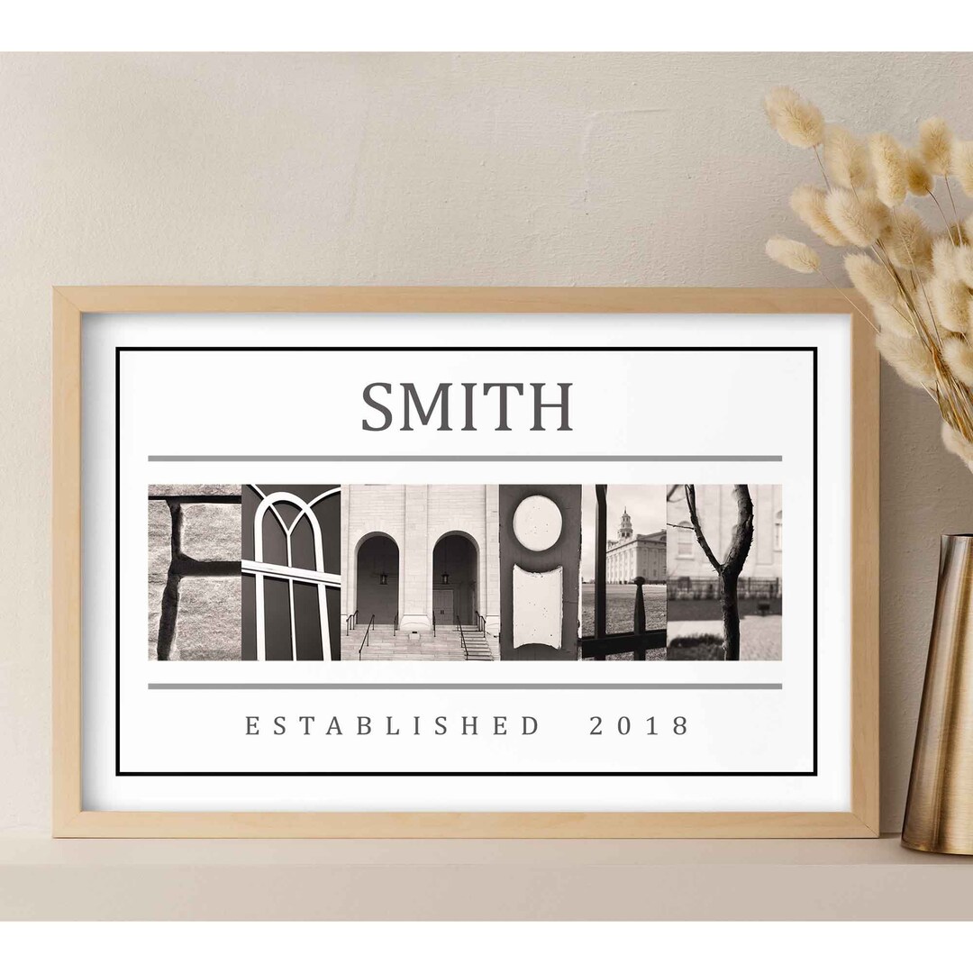 PERSONALIZED Printable Art - Family Artistic Letters - Digital Prints ...