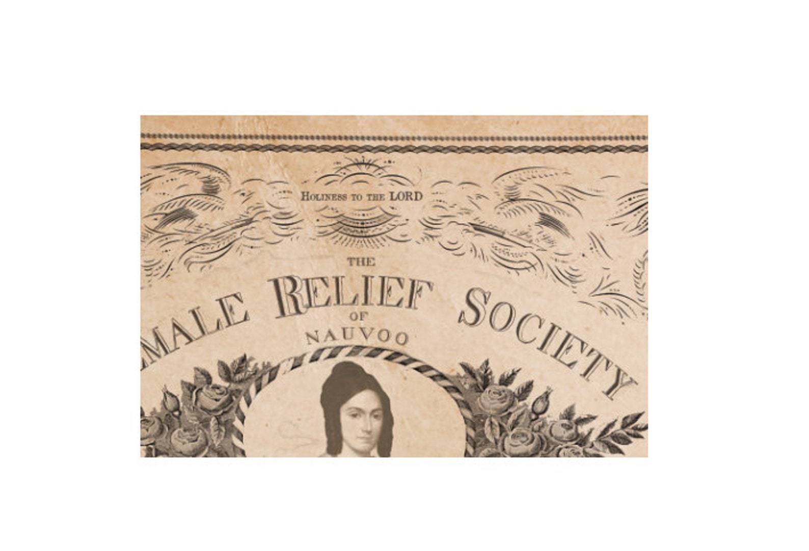 Relief Society Certificate Mormon Historic Archival Print | Etsy