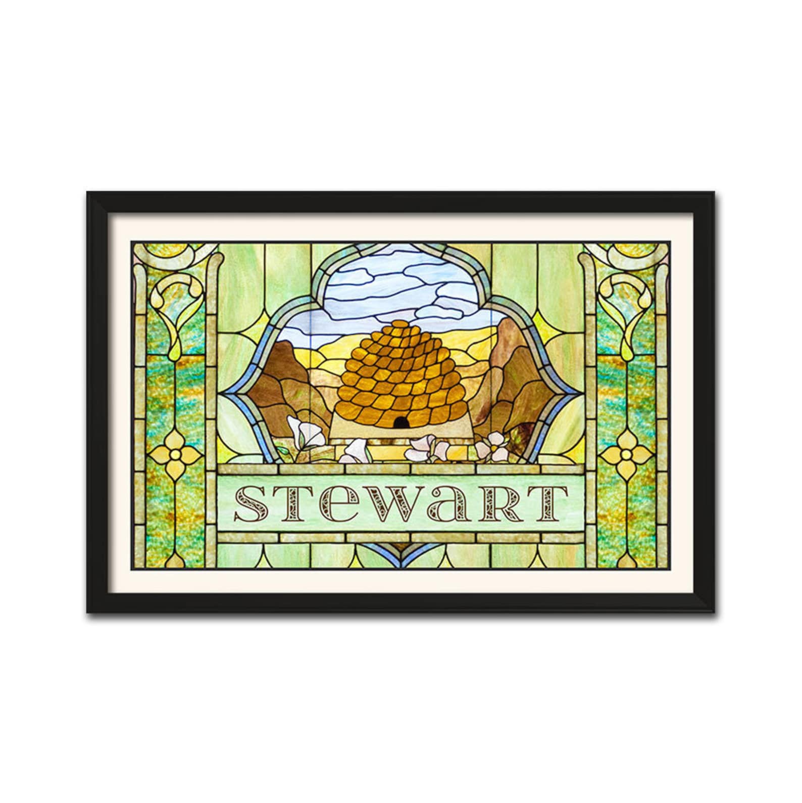 PERSONALIZED ART Stained Glass Beehive Personalized Gifts - Etsy