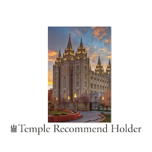 Temple Recommend Holder - Heavenward - Salt Lake Temple Nauvoo ...