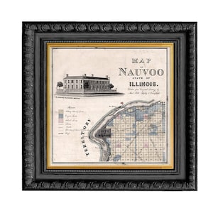 1840 Nauvoo Map Print – Vintage Latter-day Saint Home Decor - Etsy