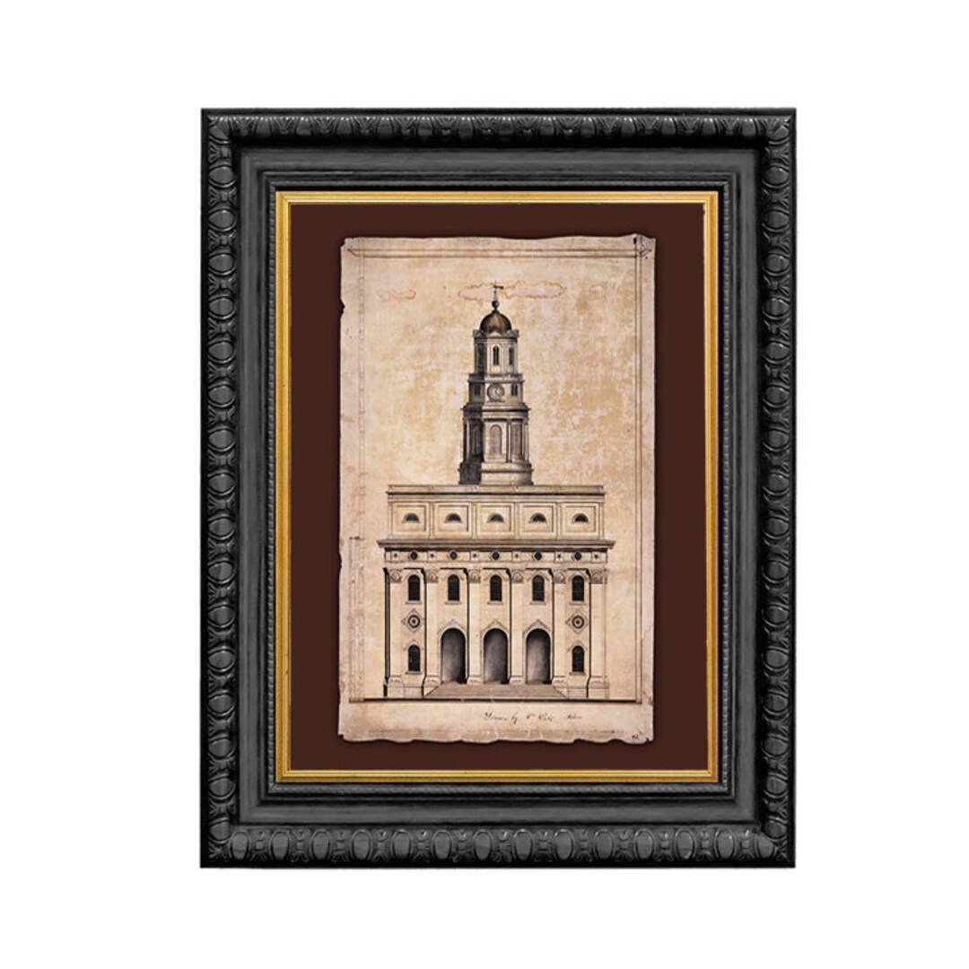 Nauvoo Temple Architectural Drawing – William Weeks Archival Print - Etsy