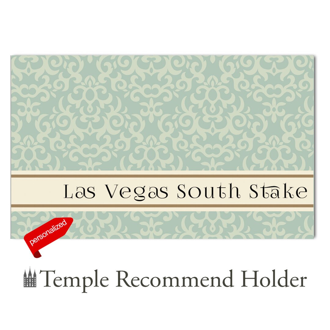 PERSONALIZED Temple Recommend Holders - Personalized Elegance- Latter ...