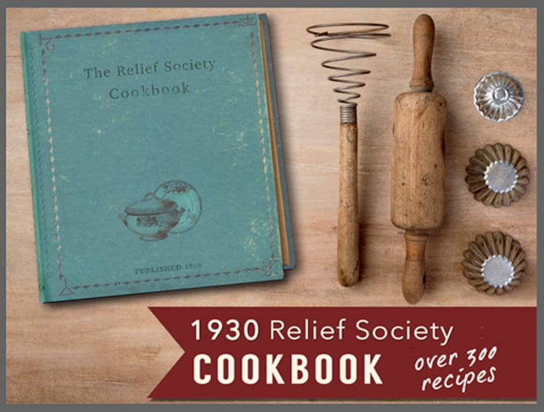 1930 Relief Society Cookbook Over 300 Recipes from Funeral | Etsy