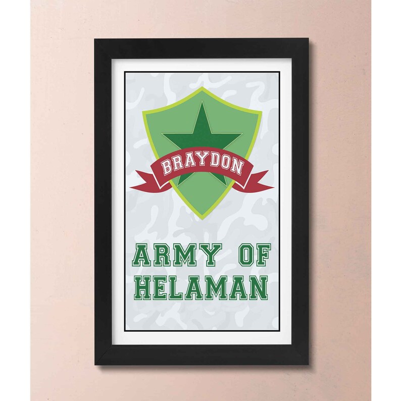 PERSONALIZED Art Printable - Army of Helaman - Digital Download ...