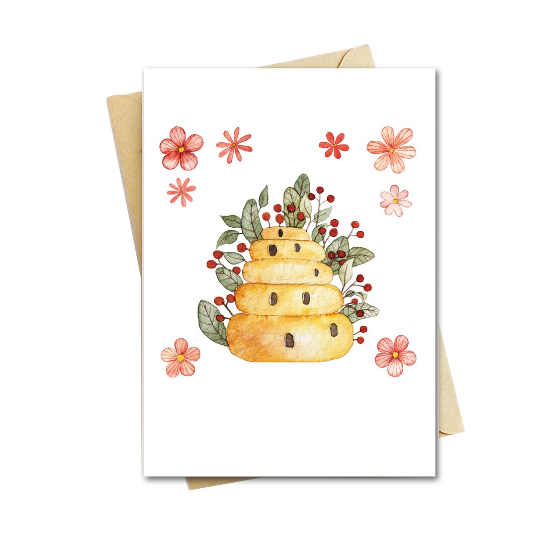 Beehive Flowers - Note Card Set From the Bee and Beehive Notecard ...