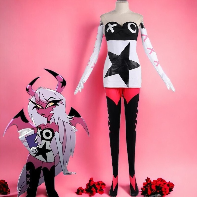 Hazbin Hotel Costume, Verosika Mayday Cosplay, Costume Outfits ...