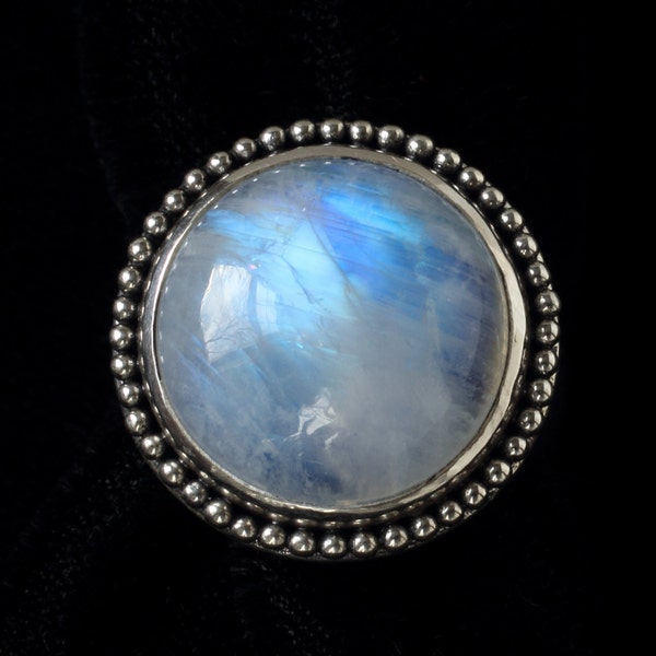 Large Moonstone Ring - Etsy