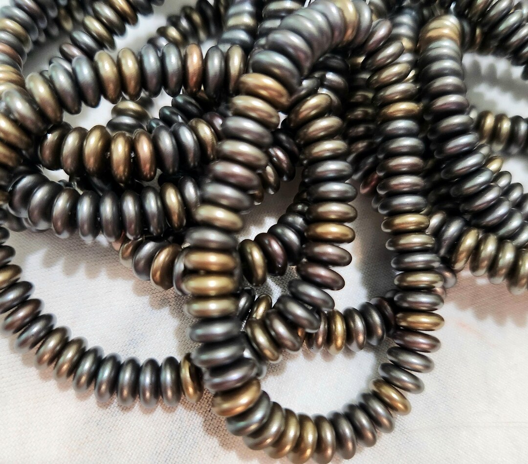 50 Disc Spacers in 6mm Antique Metallic - Etsy