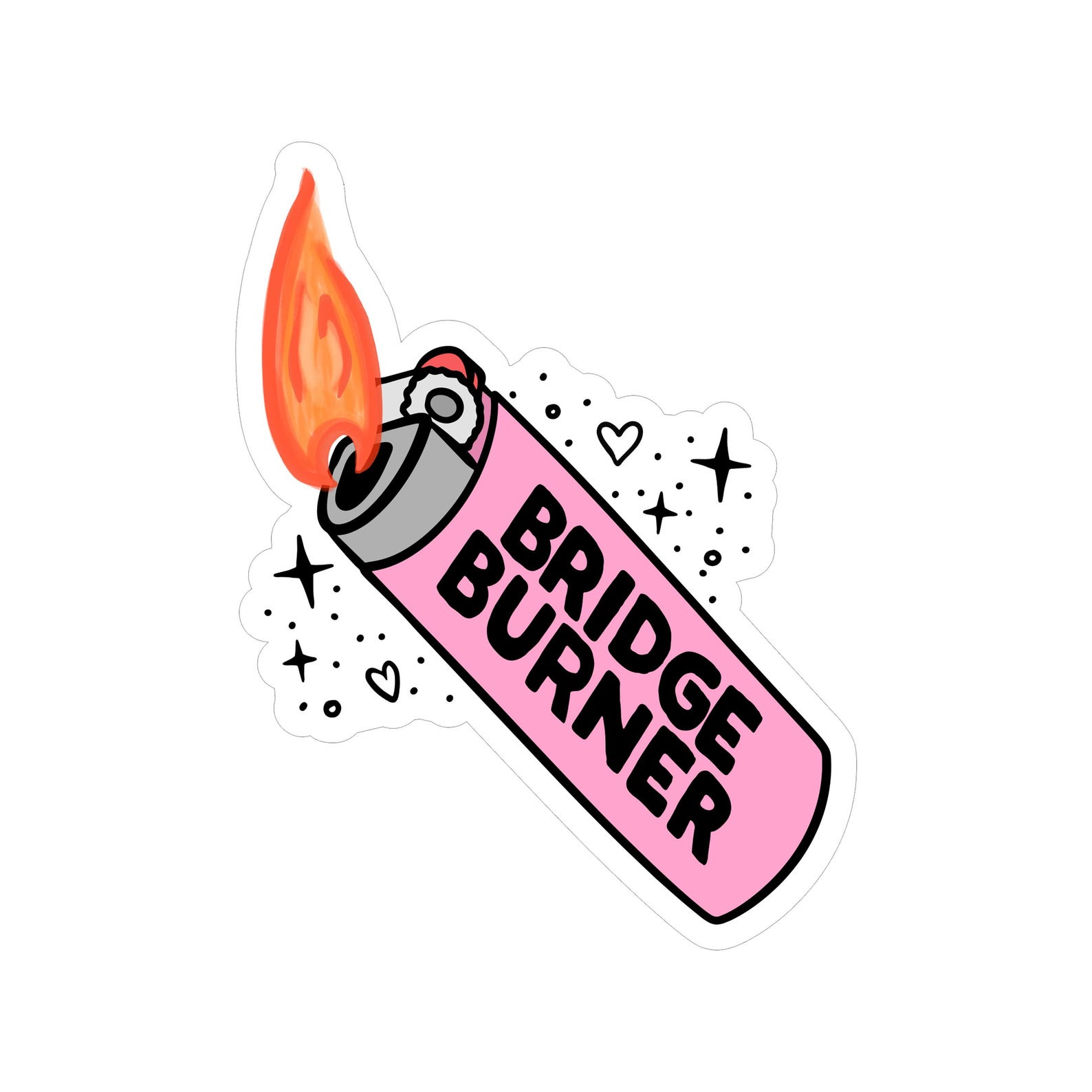 Vinyl Sticker - Bridge Burner - Etsy