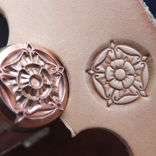 013-01 Border With Rose Leather Stamp Saddlery Tool Punch - Etsy