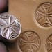 014-02 Latin CROSS Leather Stamp Saddlery Homemade Tool Punch 3D Brass ...