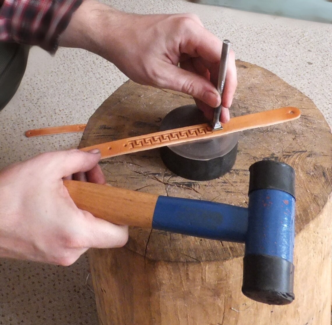 013-14 STRAIGHT MEANDER Leather Stamp Homemade Custom Saddlery Tool - Etsy