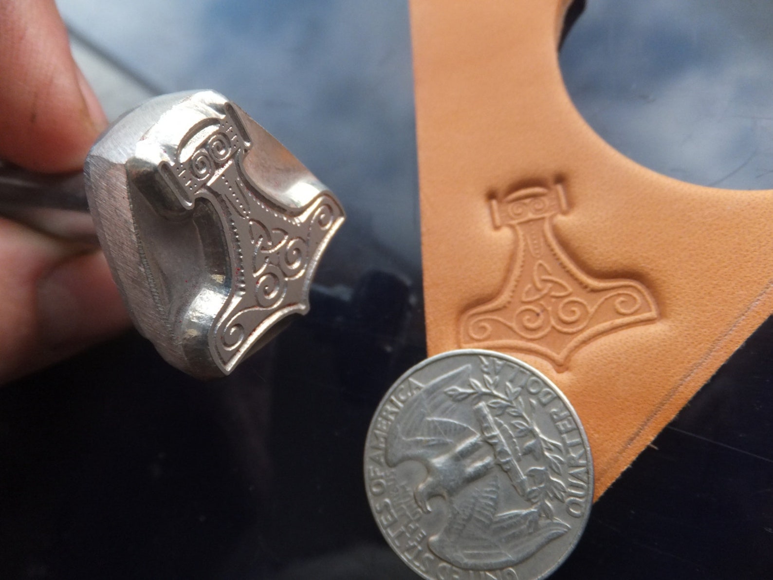 Thors Hammer Aluminium Alloy Leather Stamp With Own Steel Handle - Etsy
