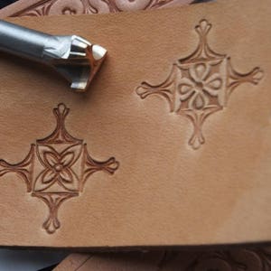013-34 Small Floral Meander Leather Stamp Homemade Custom Saddlery Tool ...