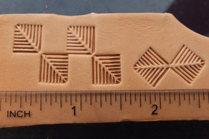 012-05 FISH BONE Pattern Leather Stamp Homemade Custom - Etsy