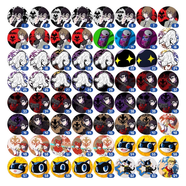 Persona Pins - Etsy