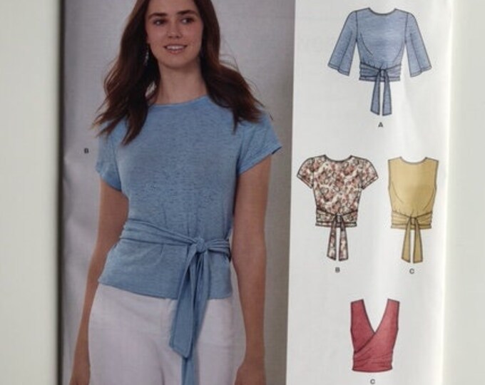 New Look N6620 Wrap Style Shirt Sewing Patterns Sizes XS-XL Uncut ...