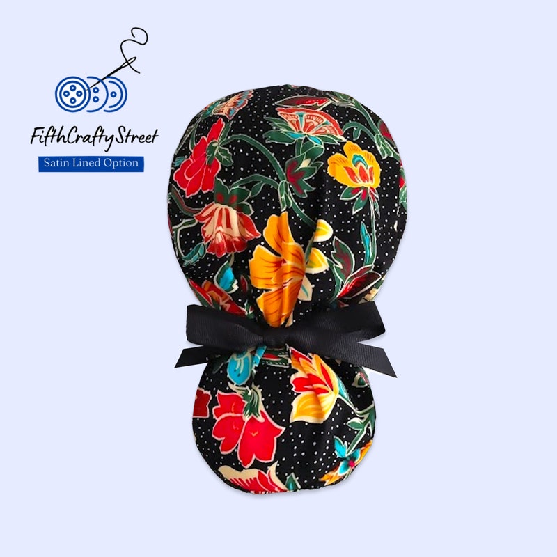 Ponytail Scrub Cap - Etsy