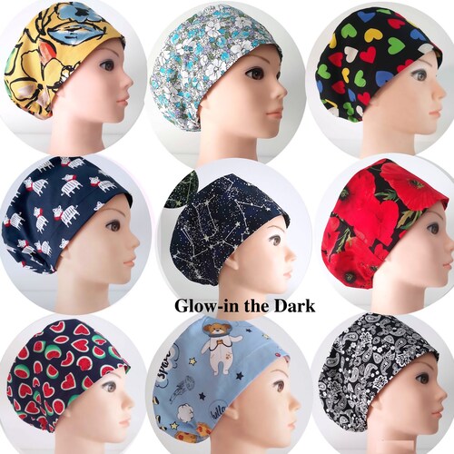 Scrub Cap With Buttons Surgical Cap - Etsy