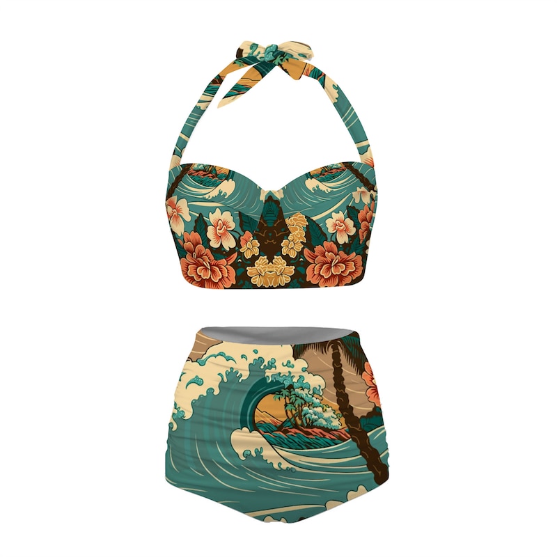 Retro Bikini - Etsy