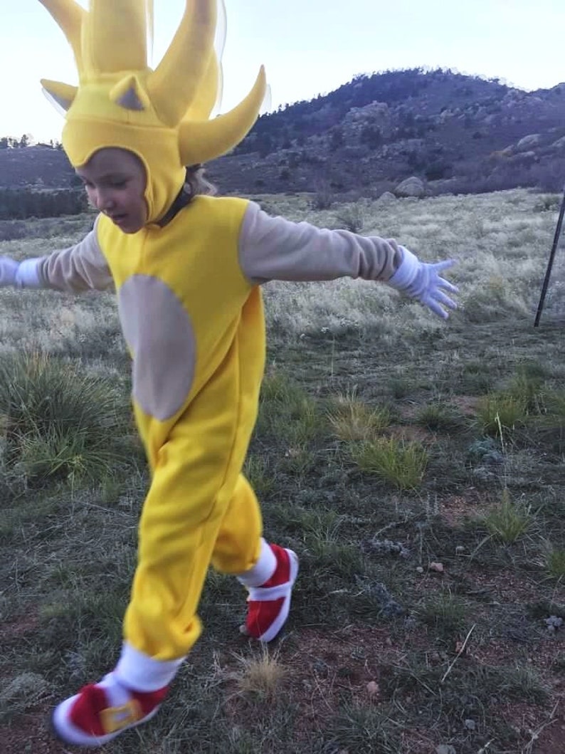 Super Sonic The Hedgehog inspired boys costume sizes4-5 6-8 | Etsy