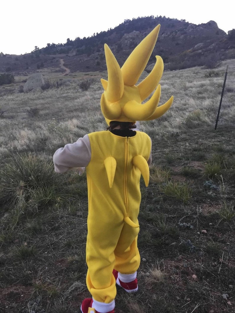 Super Sonic The Hedgehog inspired boys costume sizes4-5 6-8 | Etsy