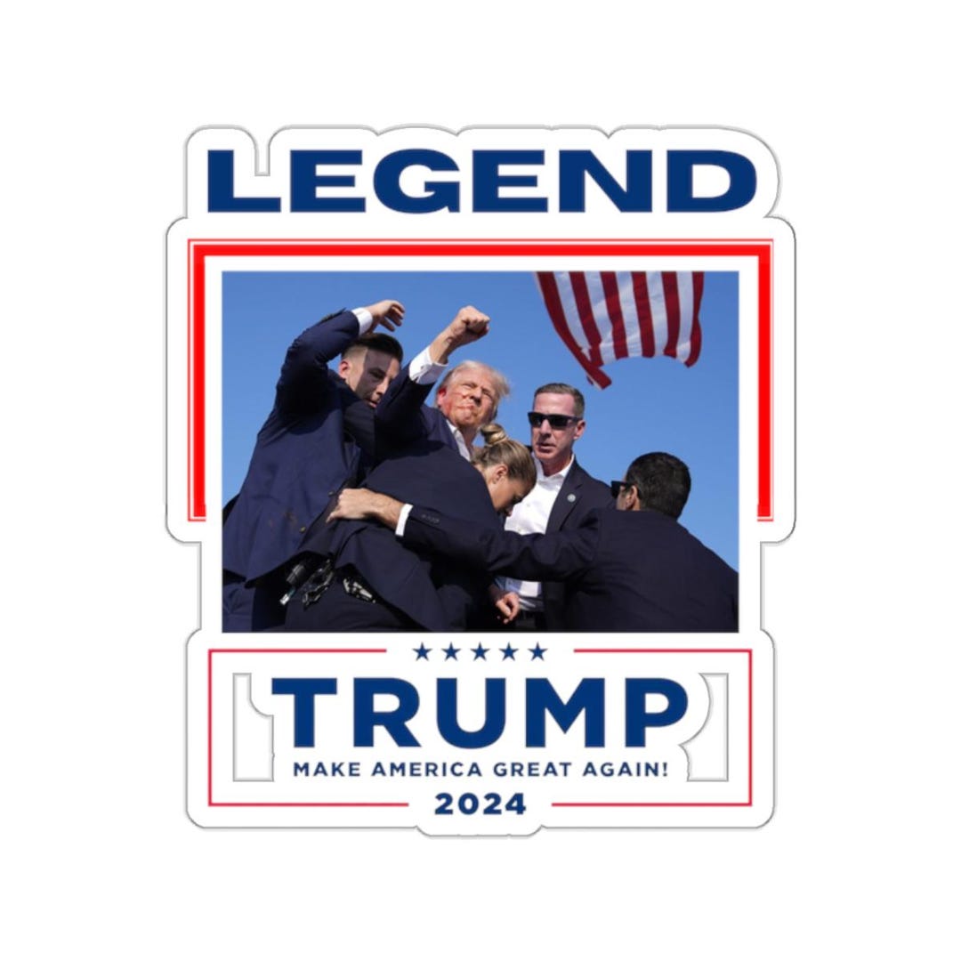 TRUMP ASSASSINATION ATTEMPT Sticker 2024 Legend Trump Shot - Etsy