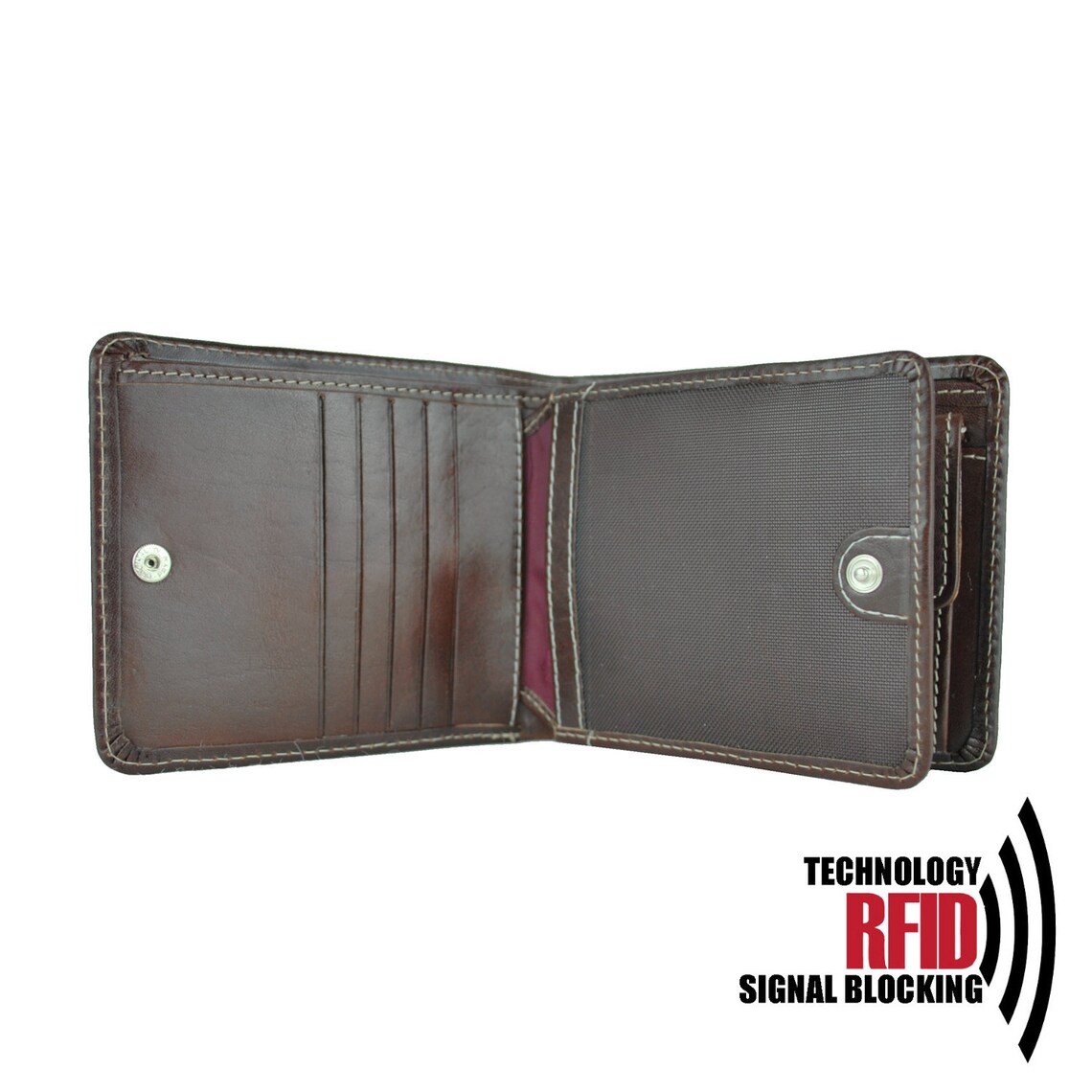 RFID Leather RFID Blocking Wallet Unisex RFID Wallets Leather - Etsy