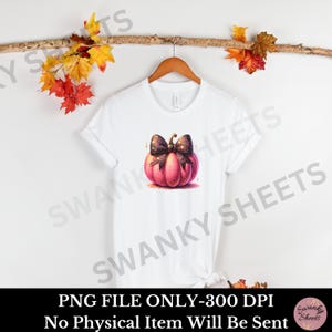 Pink Glittery Pumpkin Clipart, Gold Glitter, Coquette Bow PNG, Festive ...