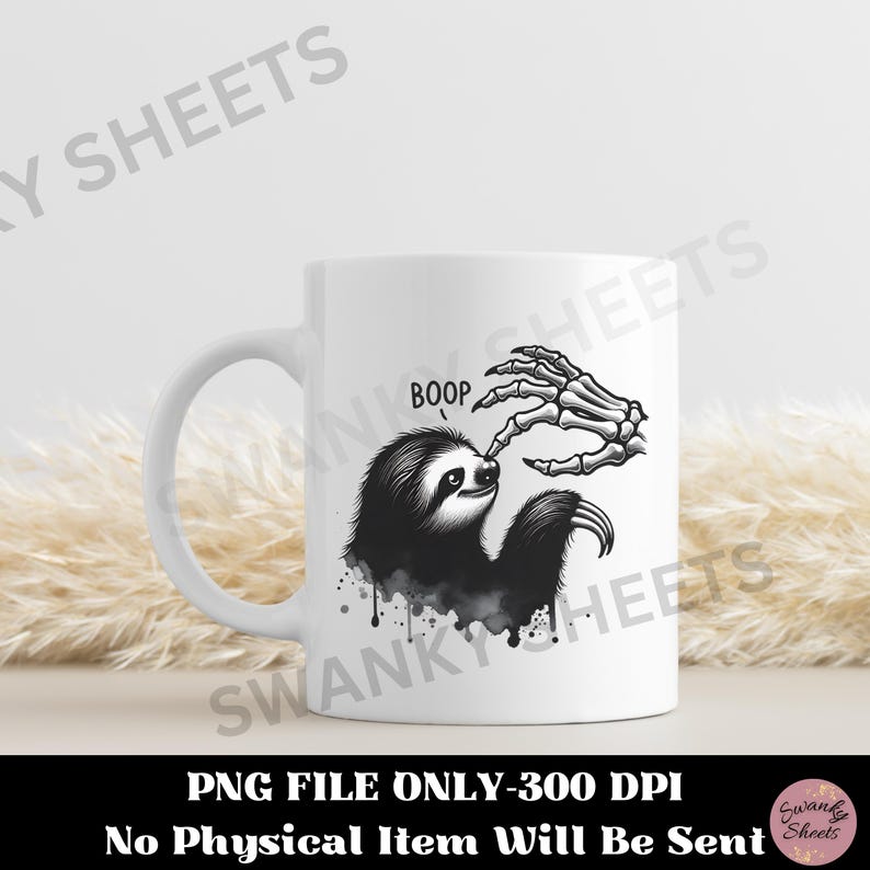 Funny Sloth Halloween PNG, Bond Hand Png, Boop Halloween Sublimation ...