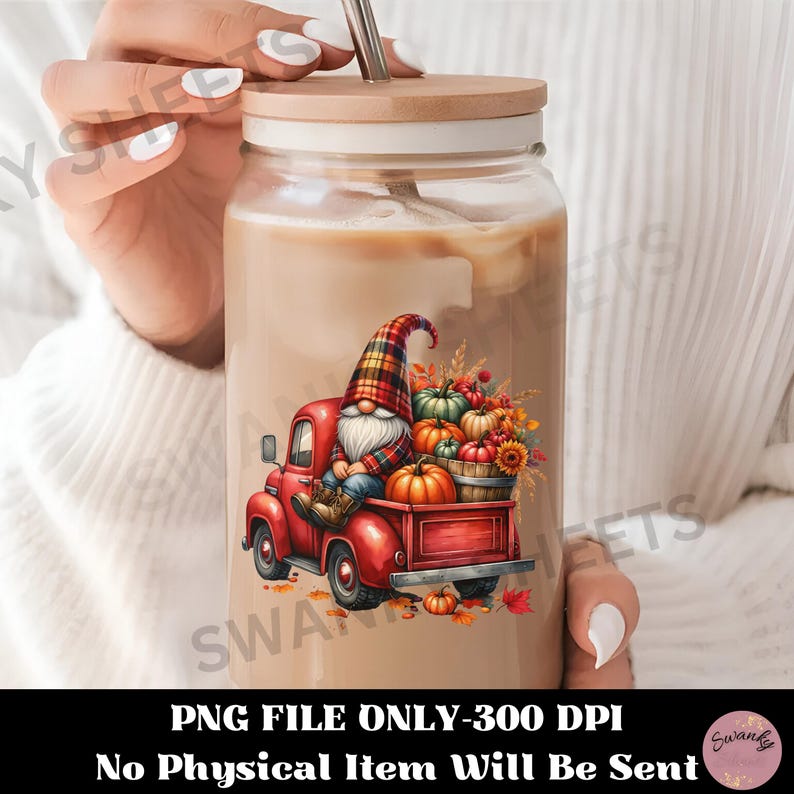 Fall Gnome Farm Truck PNG: Pumpkin Harvest Design (digital Download) - Etsy