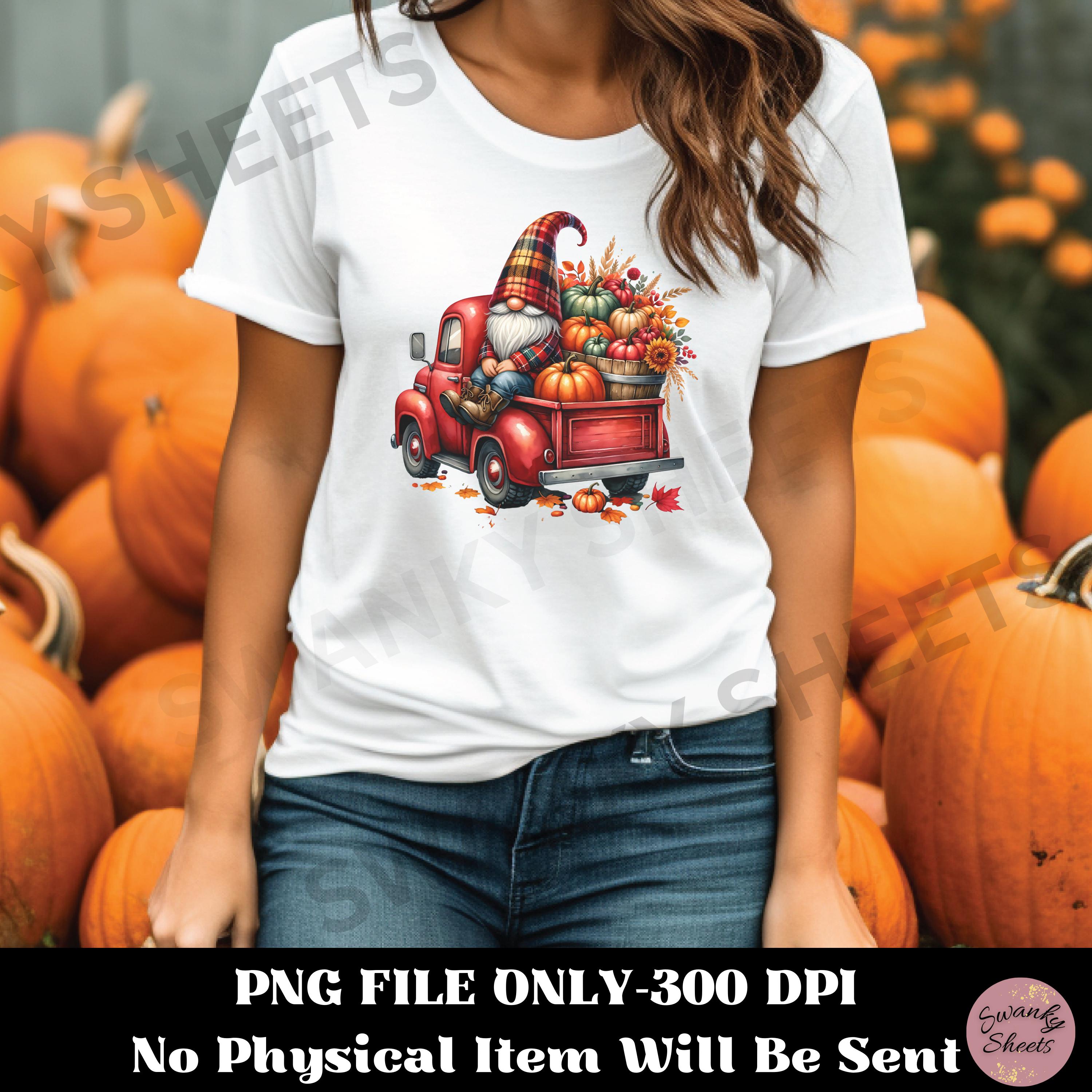 Fall Gnome Farm Truck PNG: Pumpkin Harvest Design (digital Download) - Etsy