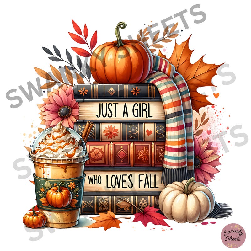 Fall Book Stack - Etsy