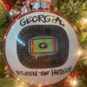 Personalized Georgia Bulldogs Christmas Ornament,georgia Football ...