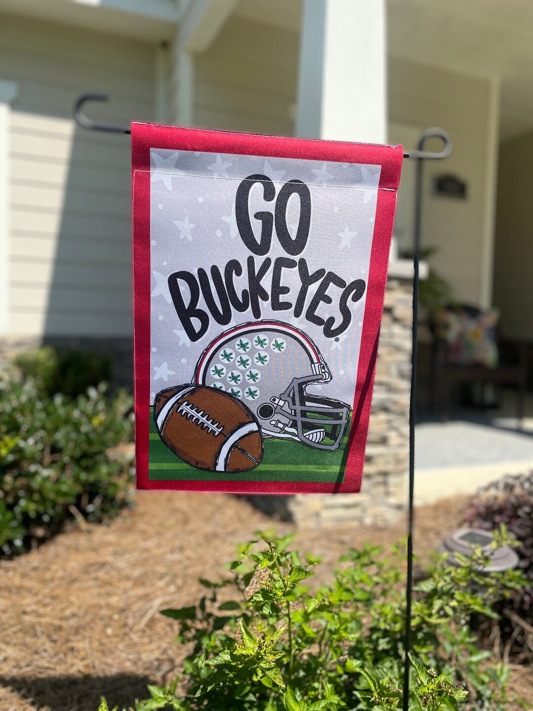 Ohio State Buckeyes Garden Flag,ohio Buckeyes Football Flag,osu Flag ...