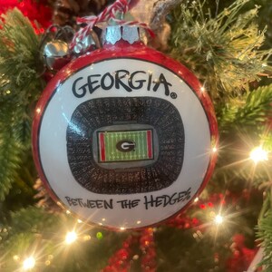 Personalized Georgia Bulldogs Christmas Ornament,georgia Football ...