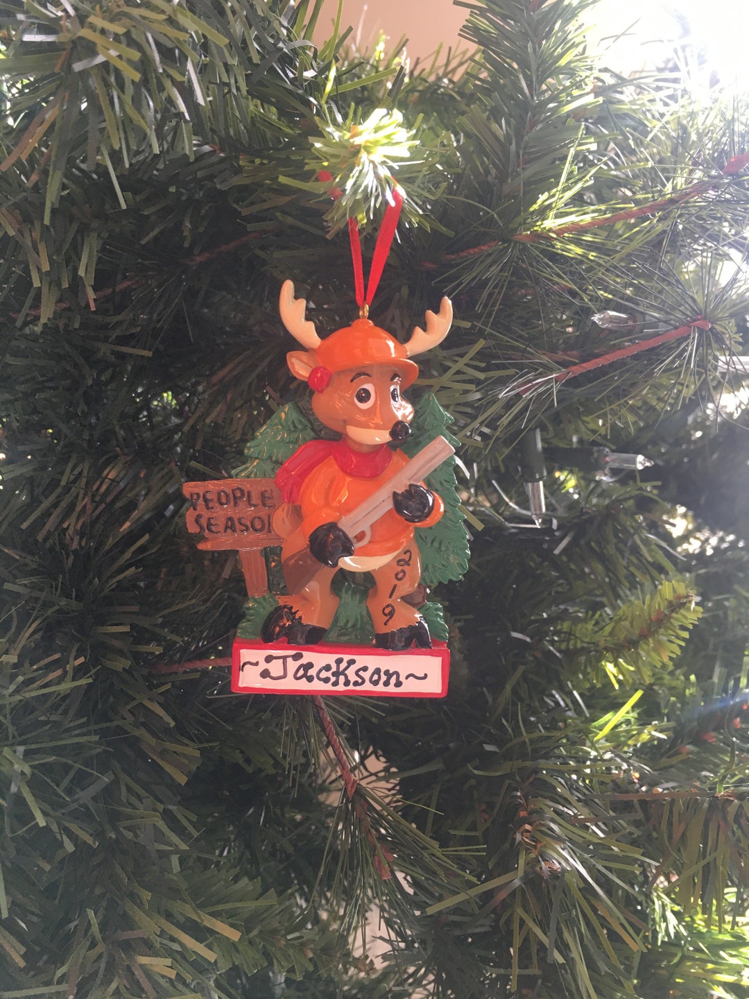 Personalized Hunting Christmas Ornament,deer Ornament ,hunting Ornament ...