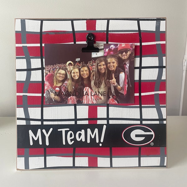 Georgia Bulldog Picture Frame - Etsy