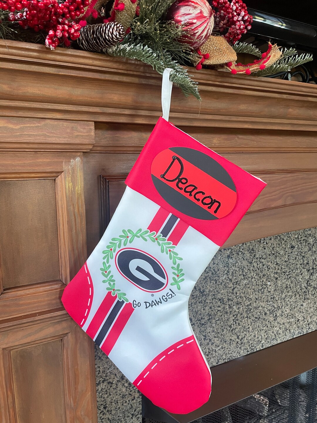 Personalized Georgia Bulldogs Stocking,uga Stocking,stocking for ...