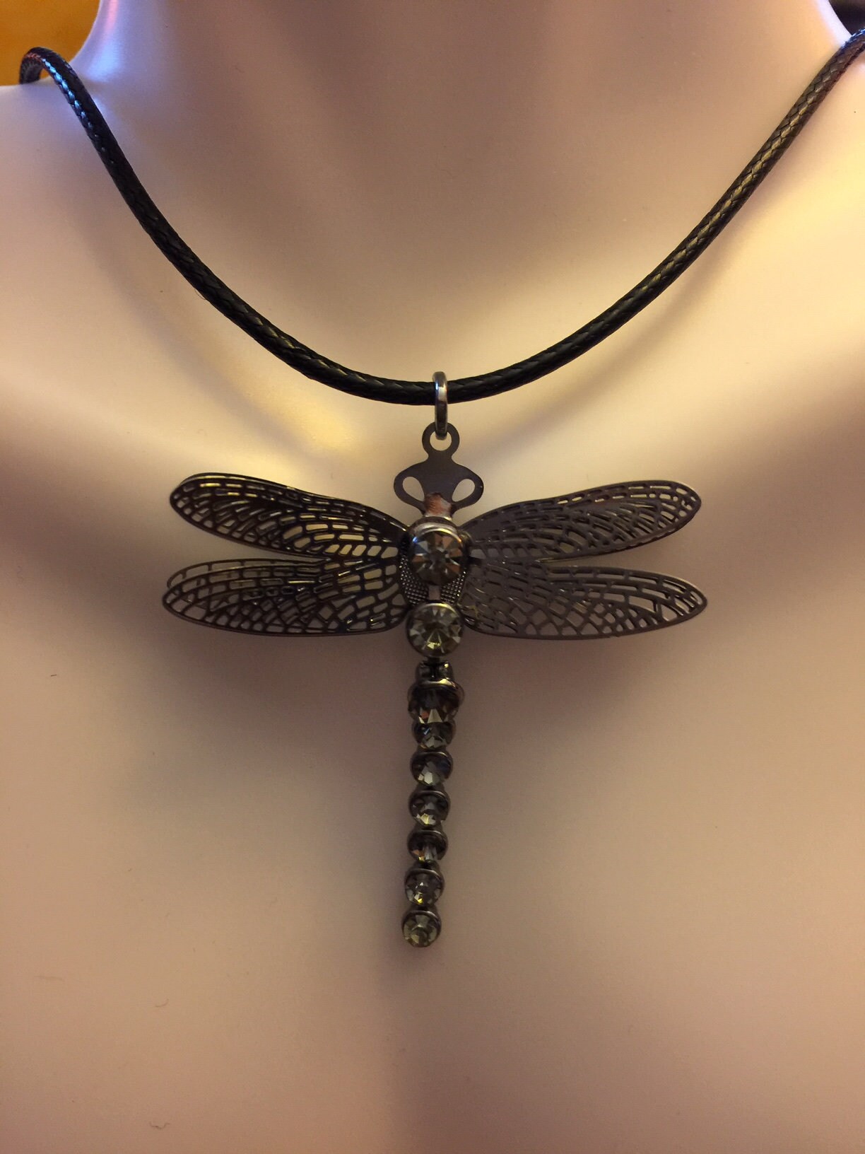 Collar de libélula inspirado en Outlander en el cordón | Etsy