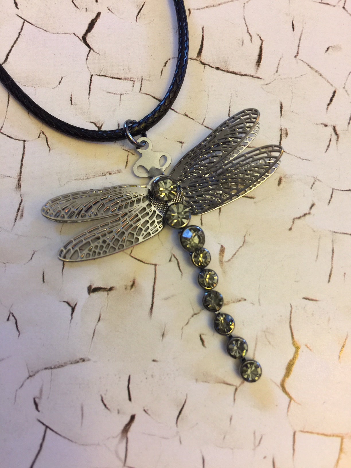 Collar de libélula inspirado en Outlander en el cordón - Etsy España