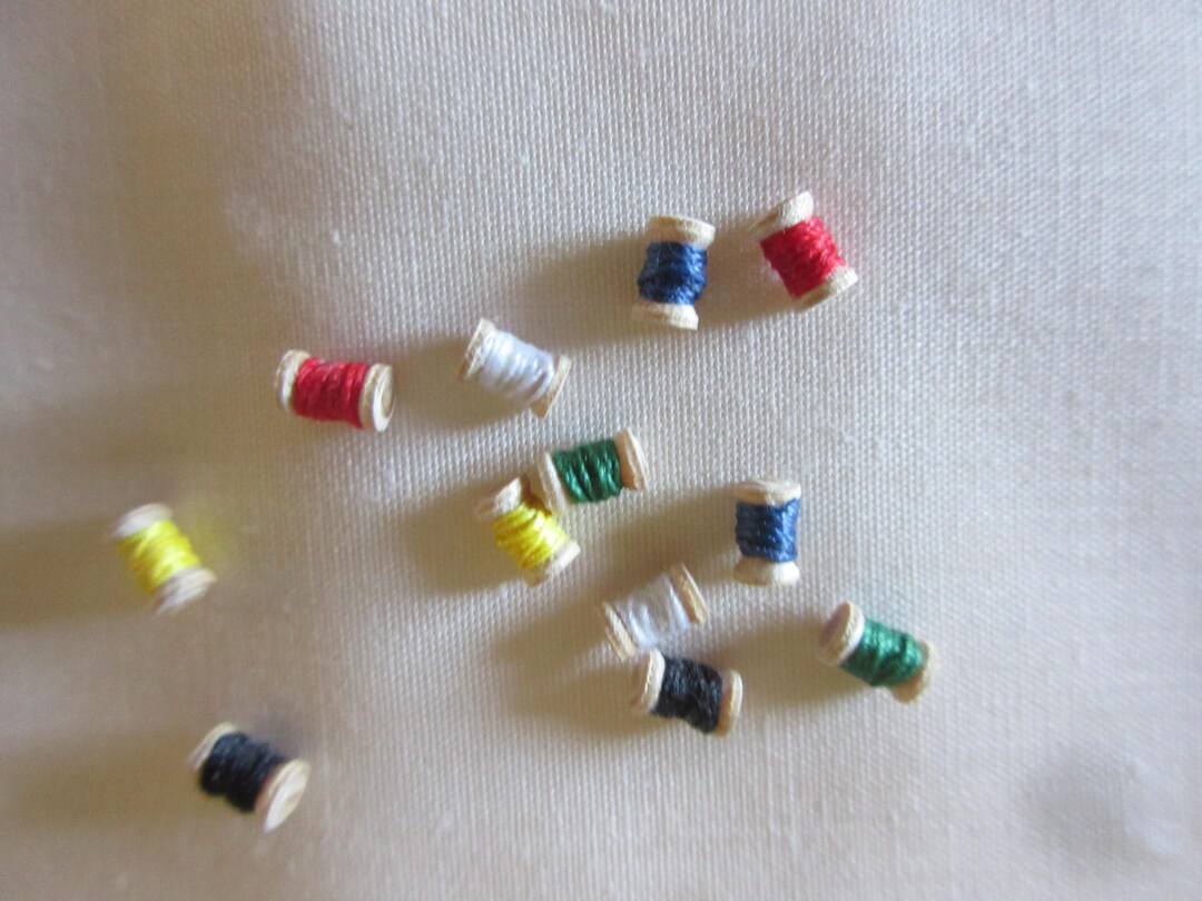 Miniature Spools of Thread - Etsy