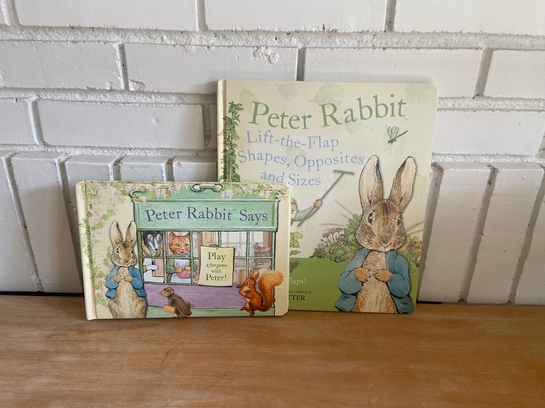 Peter Rabbit Book Collection - Says Book & Lift Flap Book - Etsy